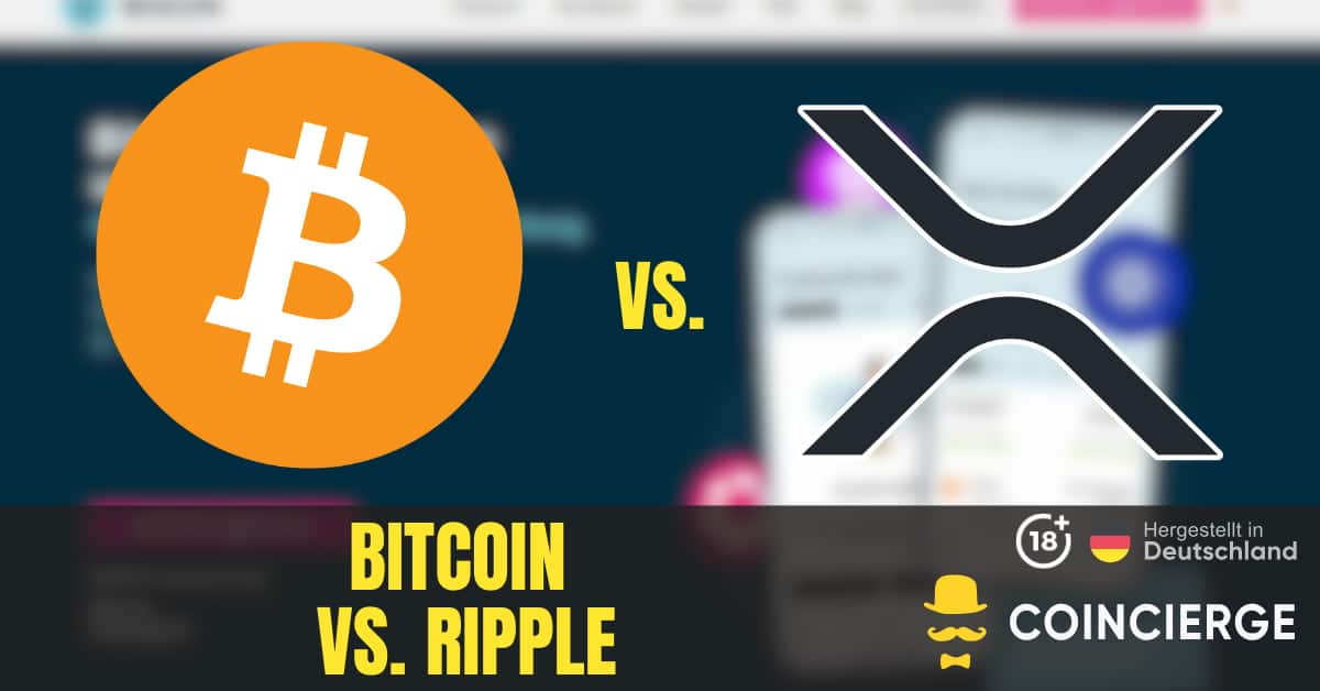 Bitcoin vs. Ripple 2025 - Unterschiede & Potenzial