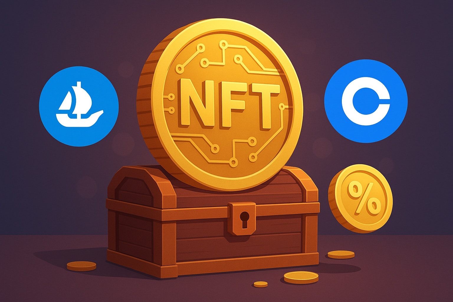 OpenSea & Coinbase One: 5 % NFT-Bonus und neue Chancen